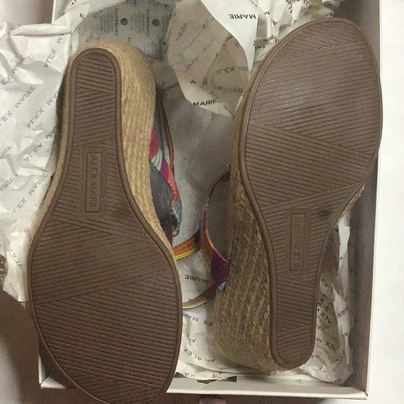 Alex Marie | Shoes | Nwt Wedge Thong Sandal By Alex Marie Sz | Poshmark